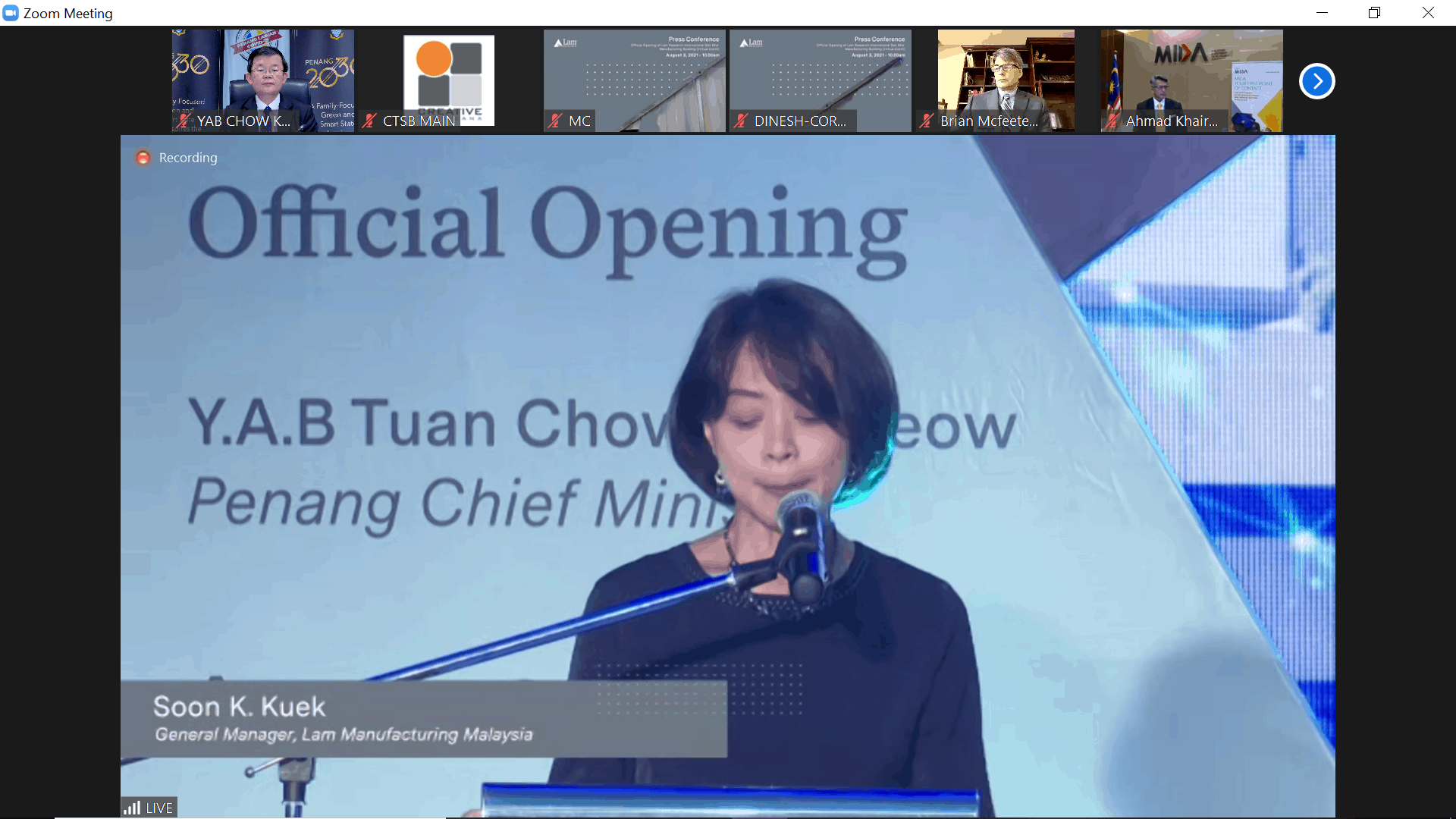 Lam Research marks an important milestone with opening of its largest ...