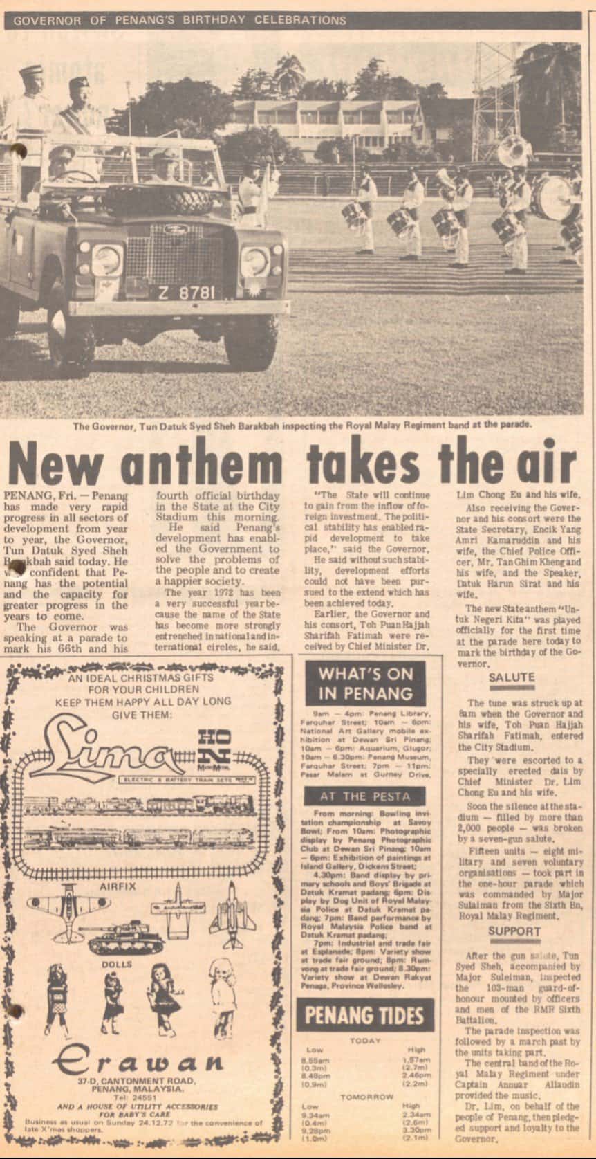 The story behind the Penang state anthem | Buletin Mutiara