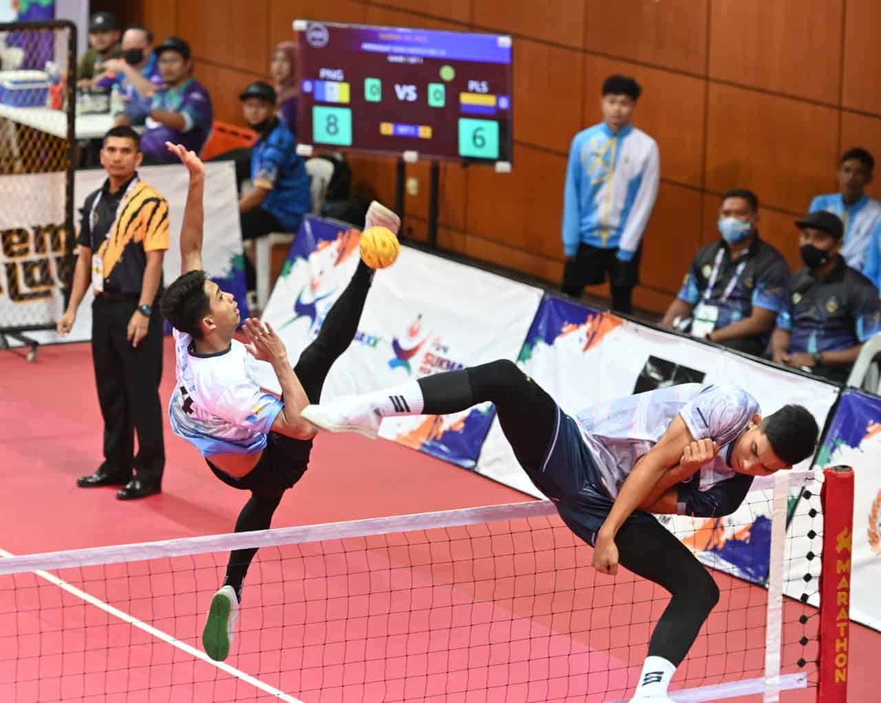 Penang Sukma men's sepak takraw regu team storms into semi-finals ...