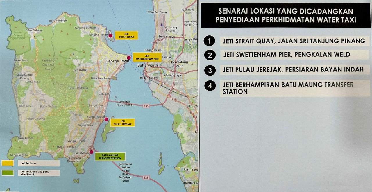 Teksi air di Pulau Pinang, RFP dibuka 12 Disember | Buletin Mutiara