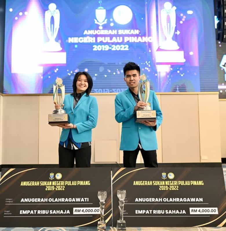 Kok Leong dan Yee Voon terima anugerah Olahragawan, Olahragawati Pulau Pinang | Buletin Mutiara