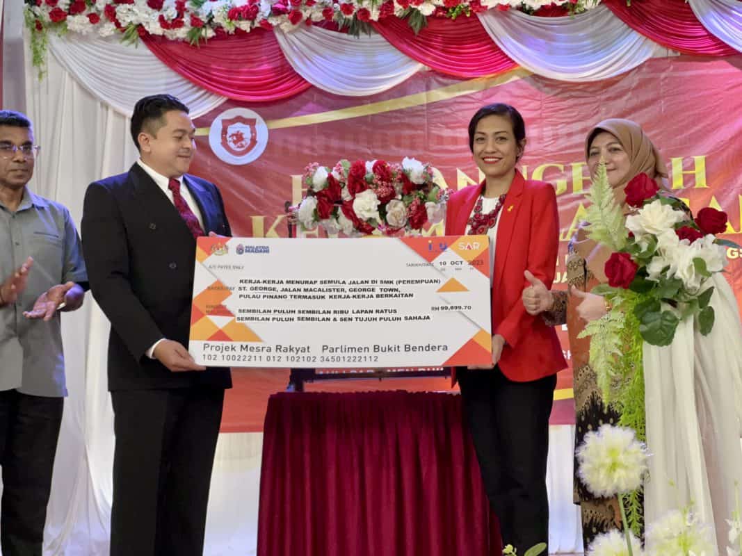 Turap jalan dekat SMK (P) St. George RM99,899.70, kata Syerleena | Buletin Mutiara