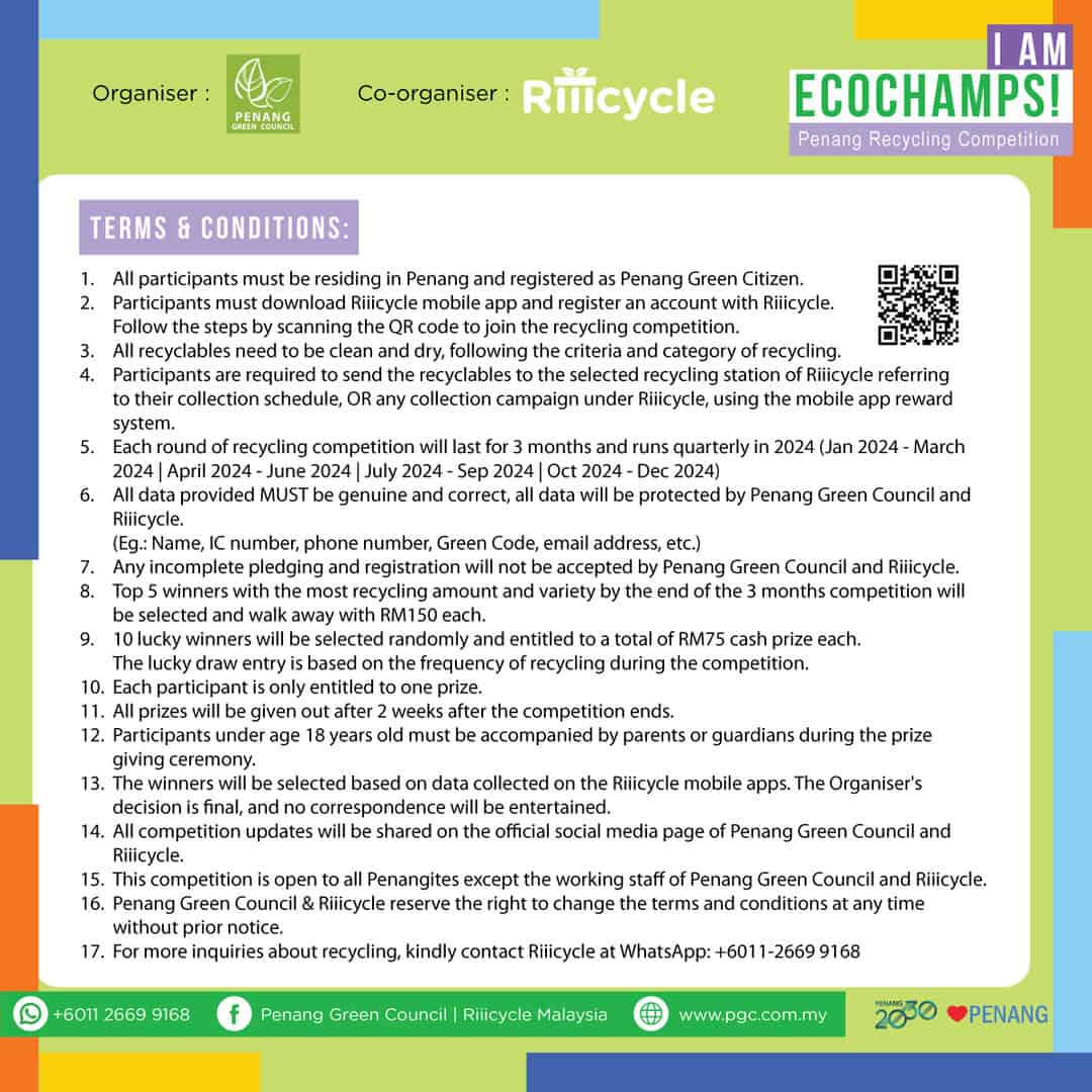 Join recycling competition to win cash prizes | Buletin Mutiara