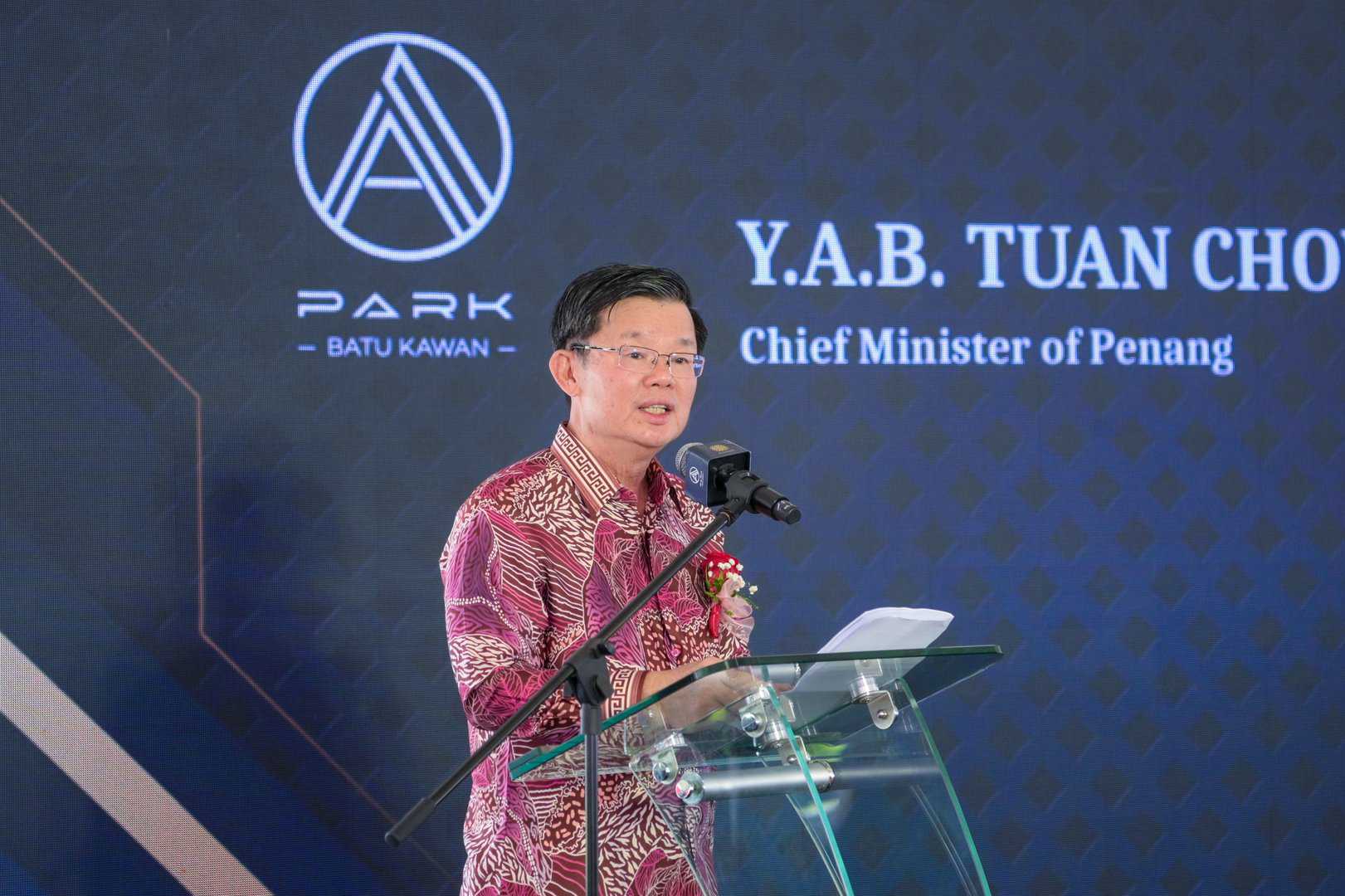 Batu Kawan poised for further growth, says CM Chow | Buletin Mutiara