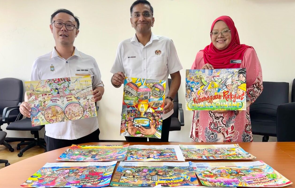 Pemenang peraduan mewarna, melukis poster anjuran Buletin Mutiara ...