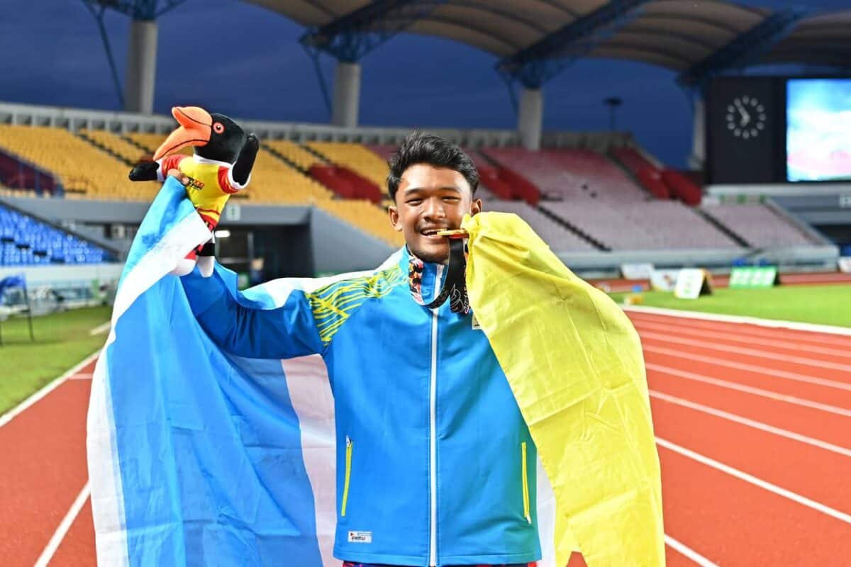 Raih emas acara 200m, Muhammad Sayyid Amin jadikan Azeem Fahmi sebagai ...