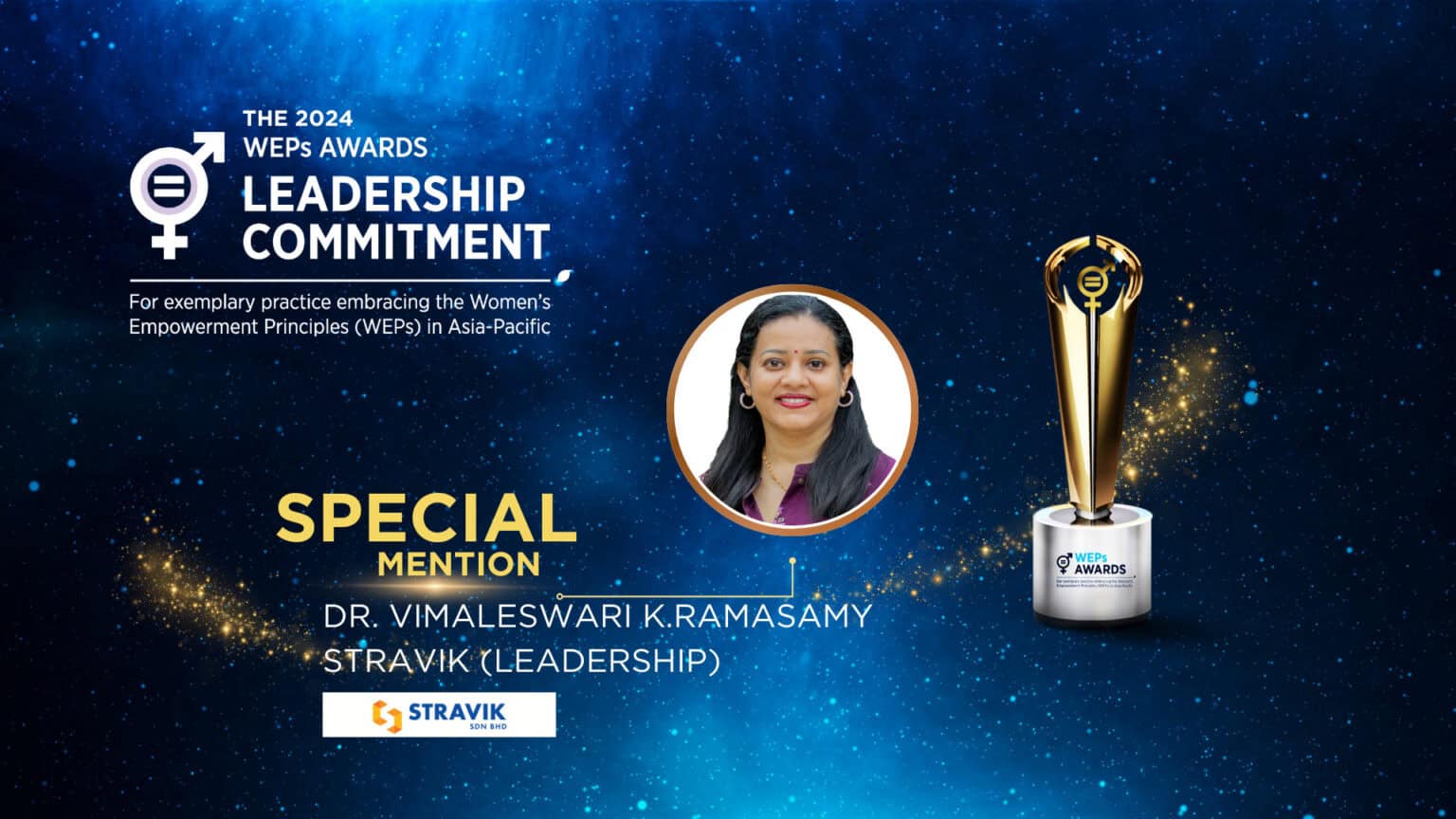 PWDC champions gender equality as STRAVIK’s Dr Vimi receives leadership ...