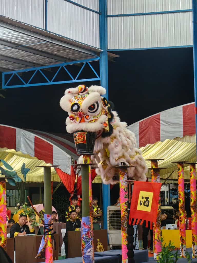 13th edition of Penang International Lion Dance on Stilts competition ...