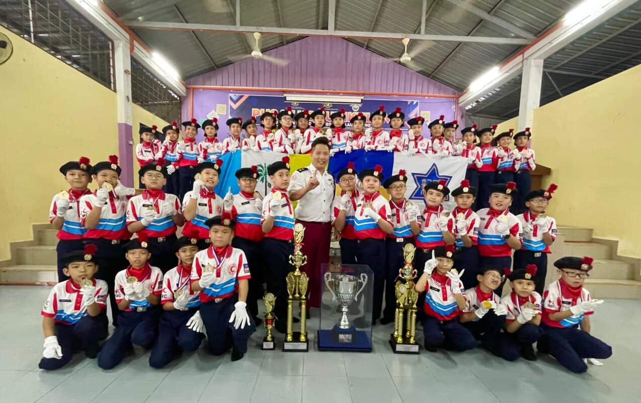Smjk Jit Sin Sjkc Min Sin Juara Kawad Kaki 2024 Pulau Pinang Buletin Mutiara