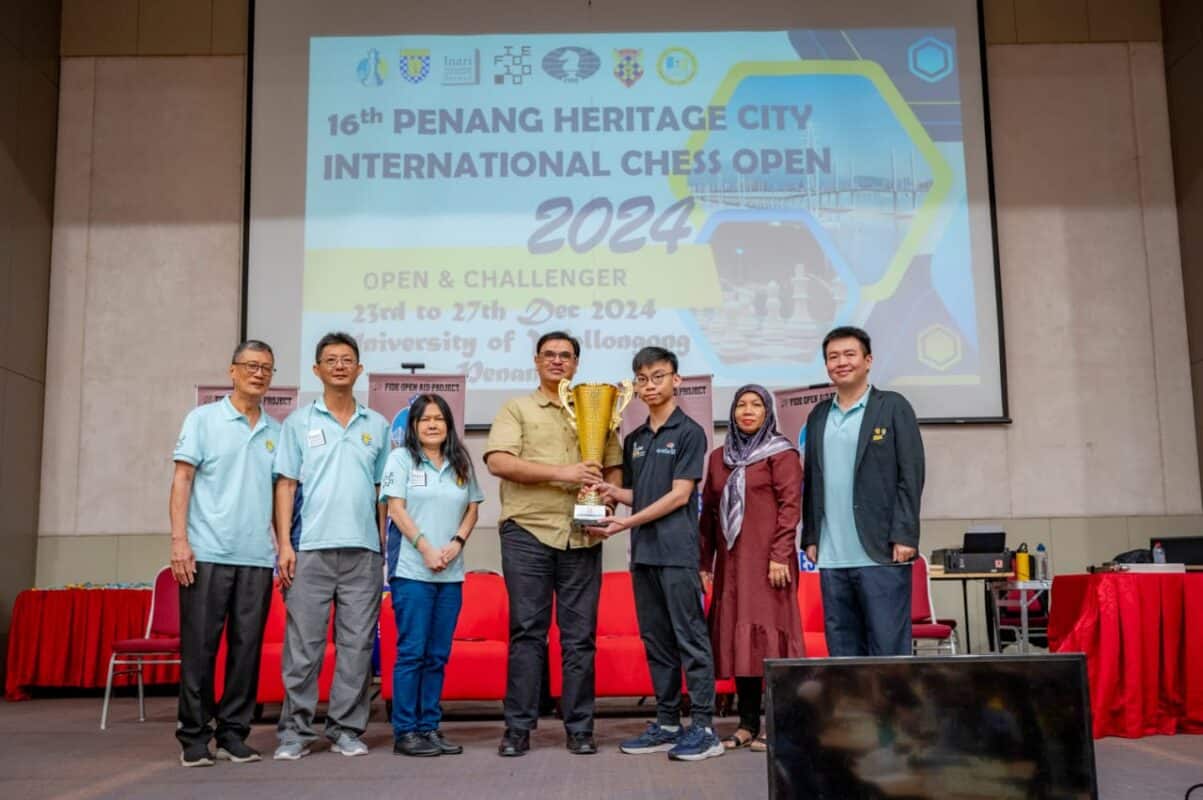 Yu Tian ends year on high note with Open title at Penang Chess Festival ...