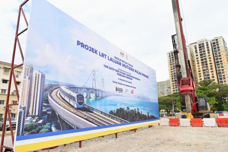 Penang celebrates historic groundbreaking of Mutiara LRT Line project ...