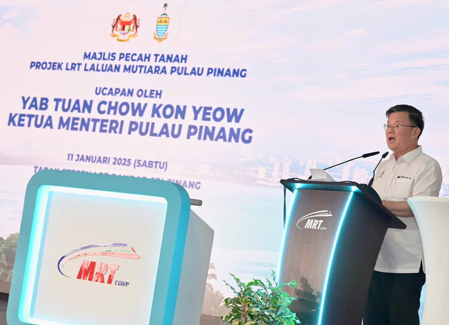 Penang celebrates historic groundbreaking of Mutiara LRT Line project ...