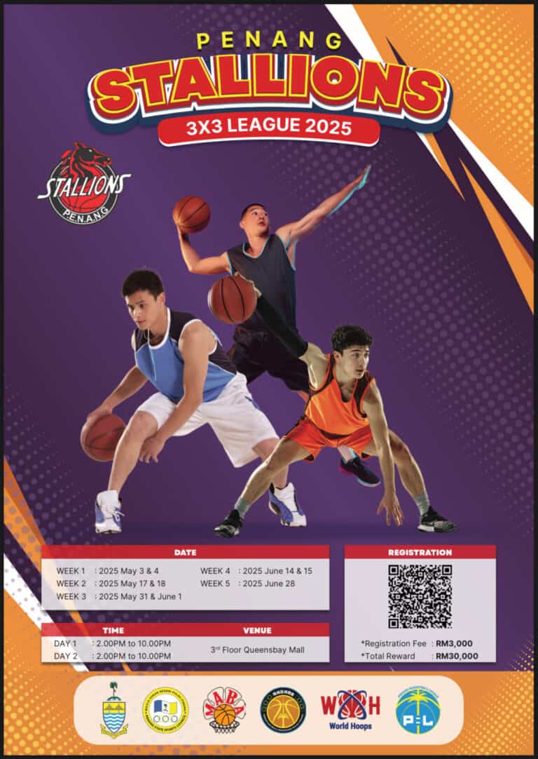 Penang Stallions 3x3 League 2025 opens for registration | Buletin Mutiara