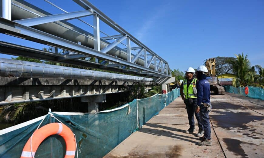 槟供水机构采用新技术衔接北赖河管道 工程期间不实行计划性断水 | Buletin Mutiara