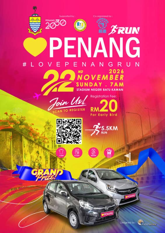 Two cars up for grabs in Love Penang Run 2026 | Buletin Mutiara